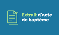 Un extrait d'acte de baptême — Diocèse d'Annecy